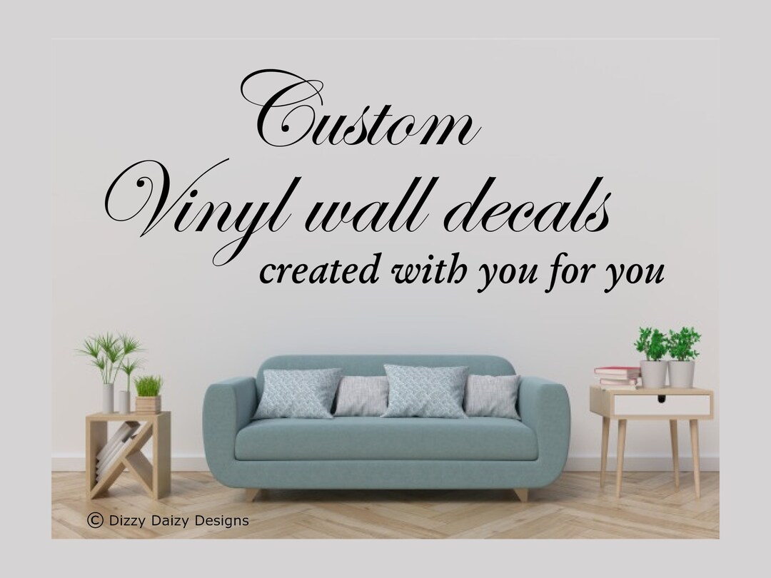 Custom Wall Decal, Custom Vinyl Decal, Custom Wall Sticker, Custom Wall ...