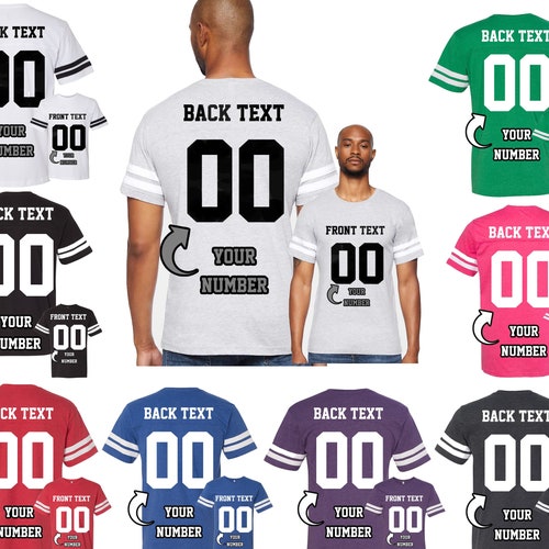 Custom Team Name and Number Customized Football Shirt - Etsy