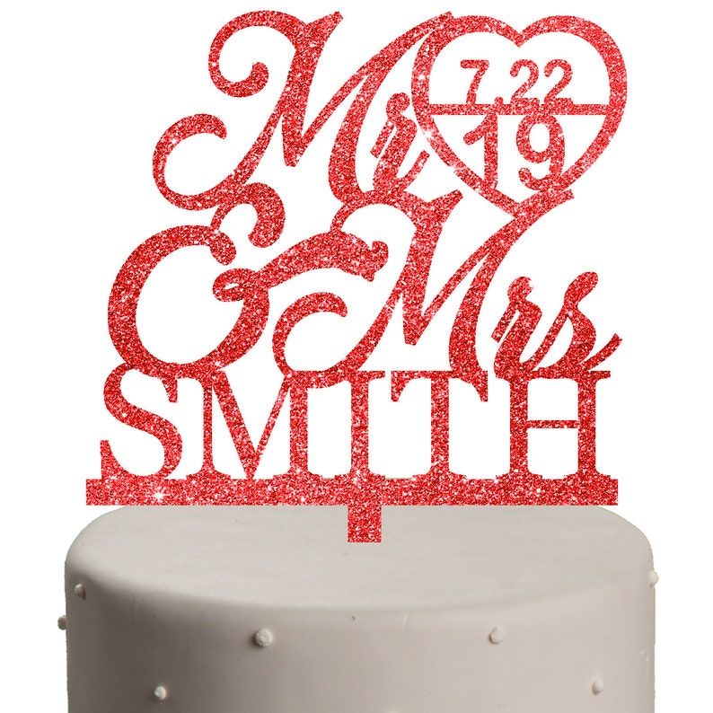 Customized Wedding Cake Topper Fancy Custom Topper - Etsy