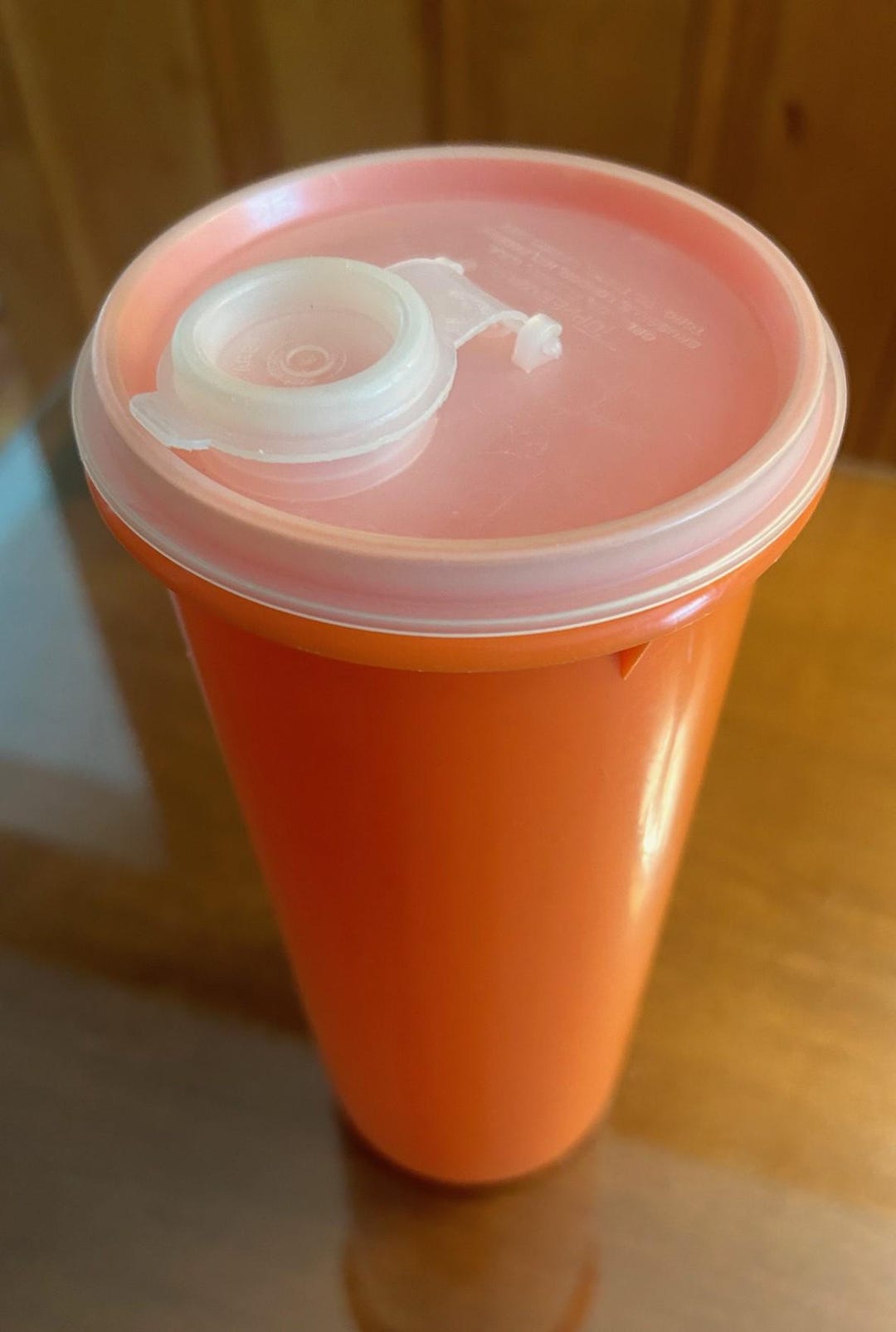 Vintage Tupperware, Orange Cylinder Beverage Container, With Lid, 1970s ...
