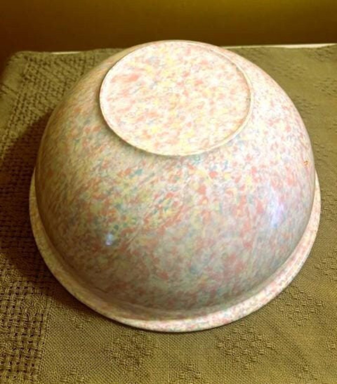 Vintage Unmarked Confetti Pink, Blue, Yellow, Splatter Melmac Melamine ...