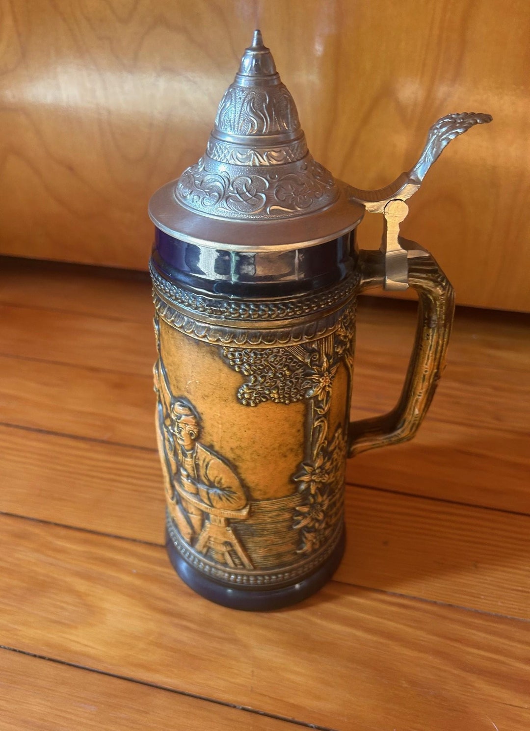 Vintage Gerz West Germany Tall Stein With Lid - Etsy