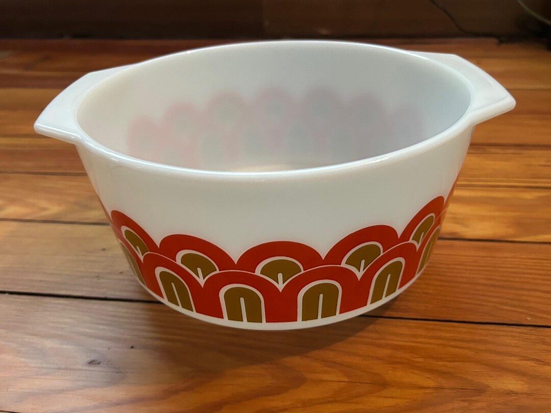 Vintage Pyrex #344 3 Quart "arches" "fish Scale" Mixing Bowl - Etsy