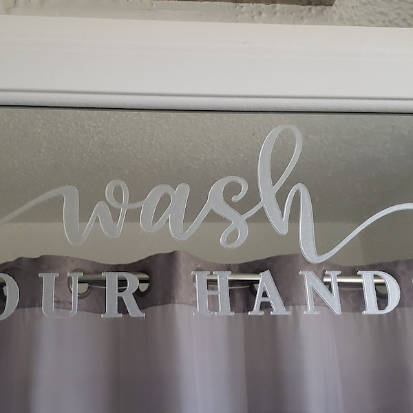 Etched Glass Decal - Etsy