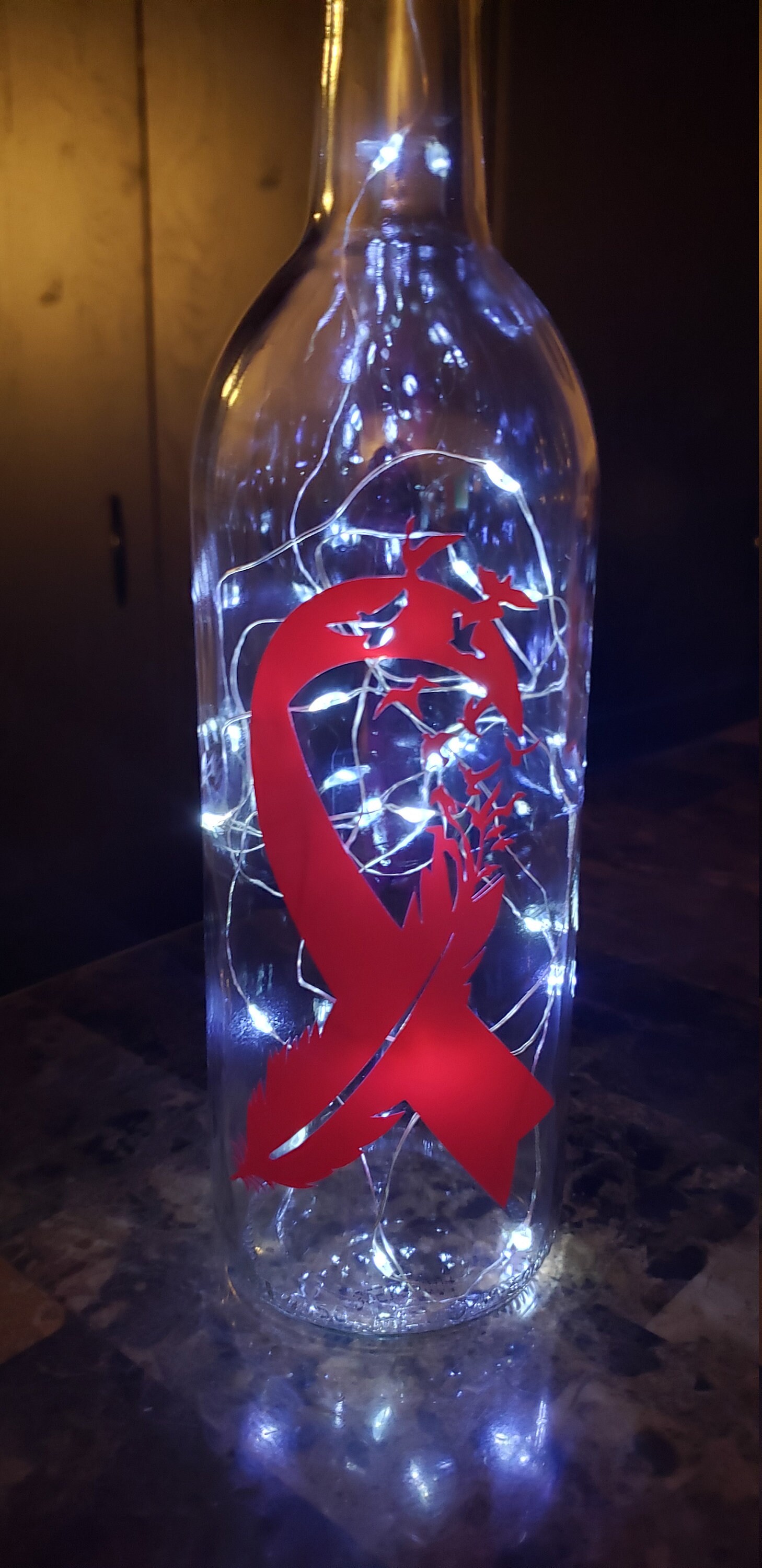Botella iluminada botella de vino iluminado regalo para | Etsy