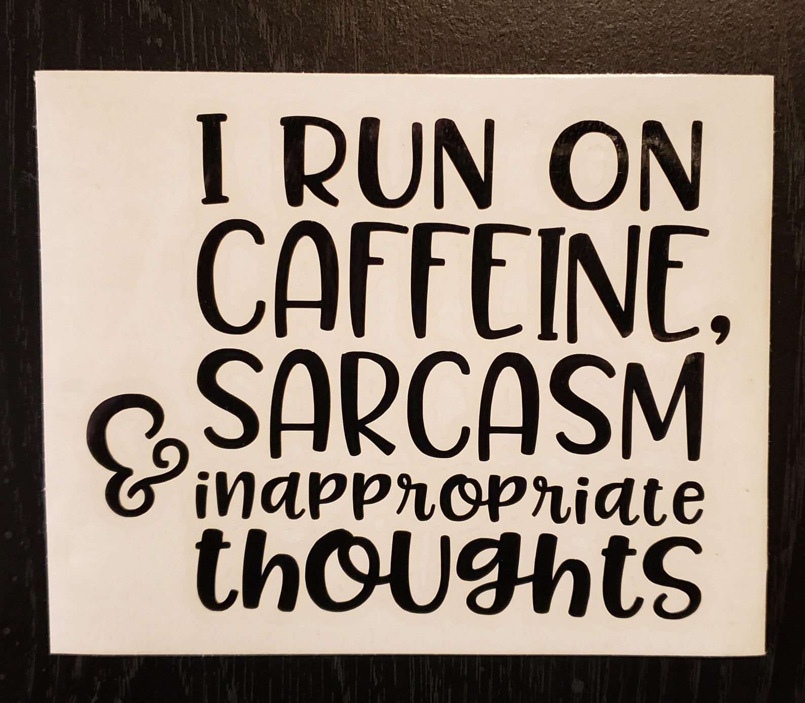 I Run of Coffee Sarcasm & Inappropriate Thoughts Coffee - Etsy.de