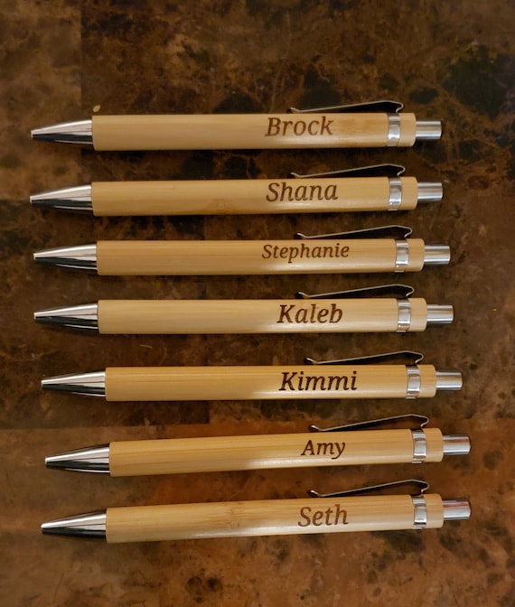 Laser Engraved Pen Personalized Laser Engraved Pens - Etsy