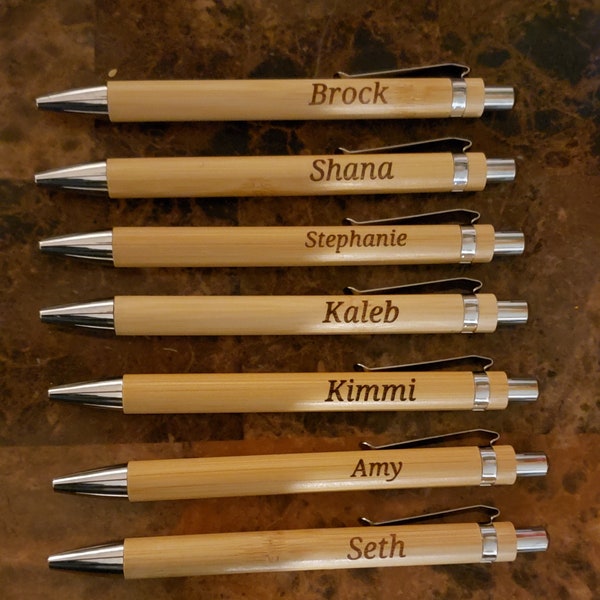 Engraved Bamboo - Etsy