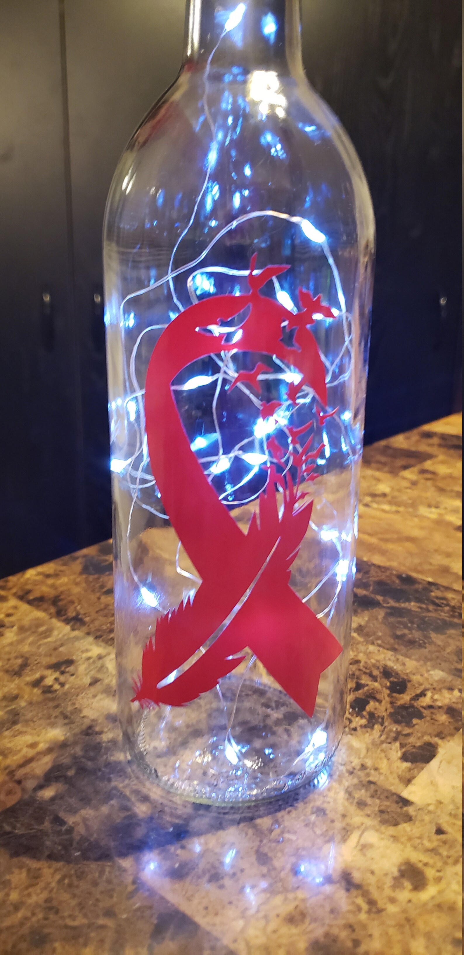Botella iluminada botella de vino iluminado regalo para | Etsy