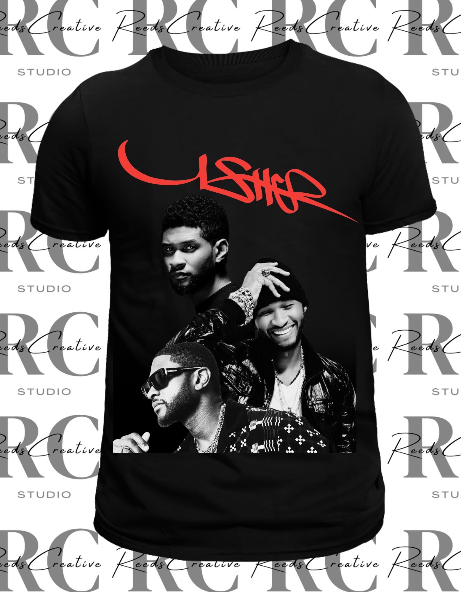 Usher, Usher Shirt, Past Present Future Tour Shirt, Concert Graphic ...