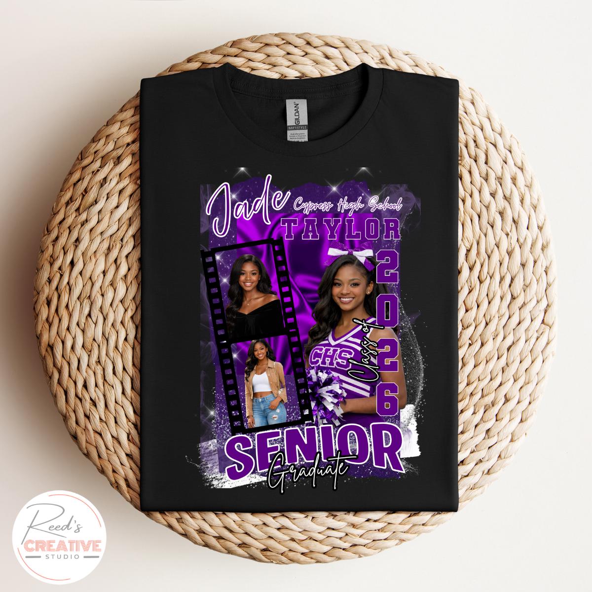 Purple Senior Night , Cheer Shirt, Homecoming ,shirt, Football T Shirt ...