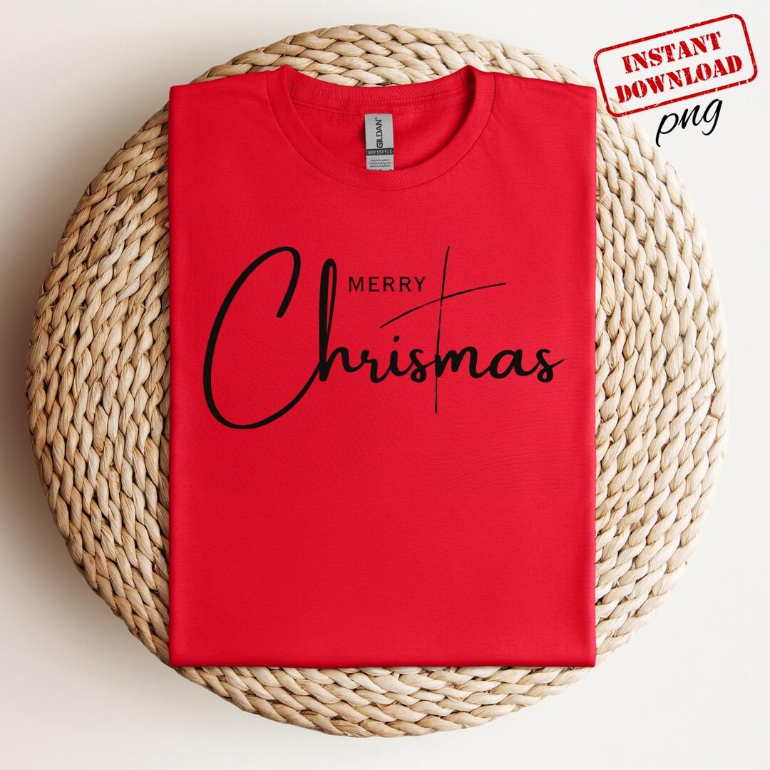 Merry Christmas Script PNG, Holiday Shirt Design (digital Download) - Etsy