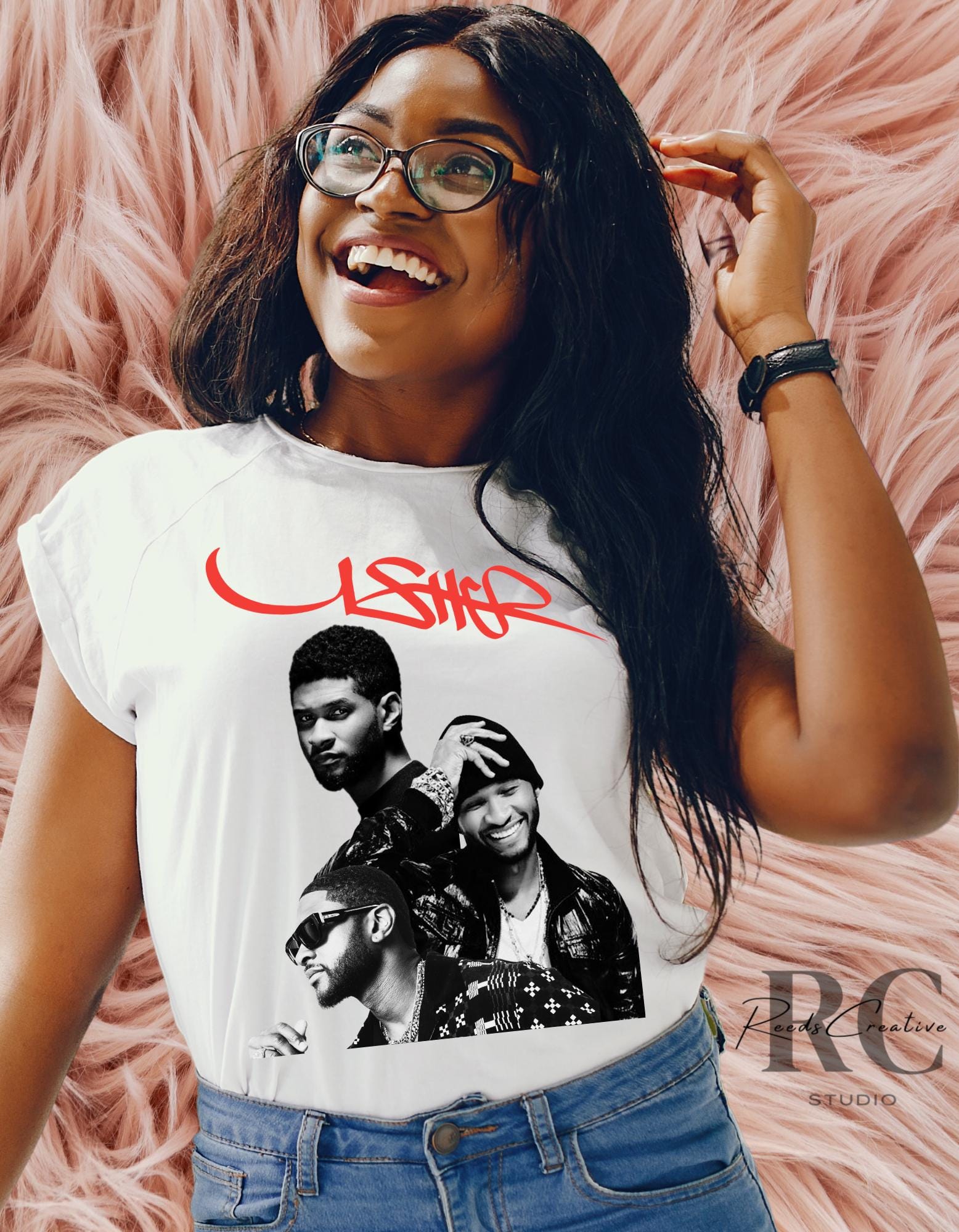 Usher, Usher Shirt, Past Present Future Tour Shirt, Concert Graphic ...
