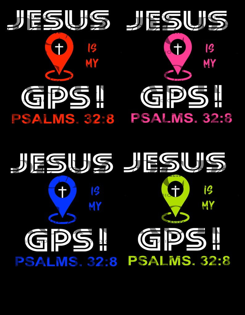 Jesus is My GPS Prayer Png, Pray Png, Christian Cross Png, Bible Verse ...
