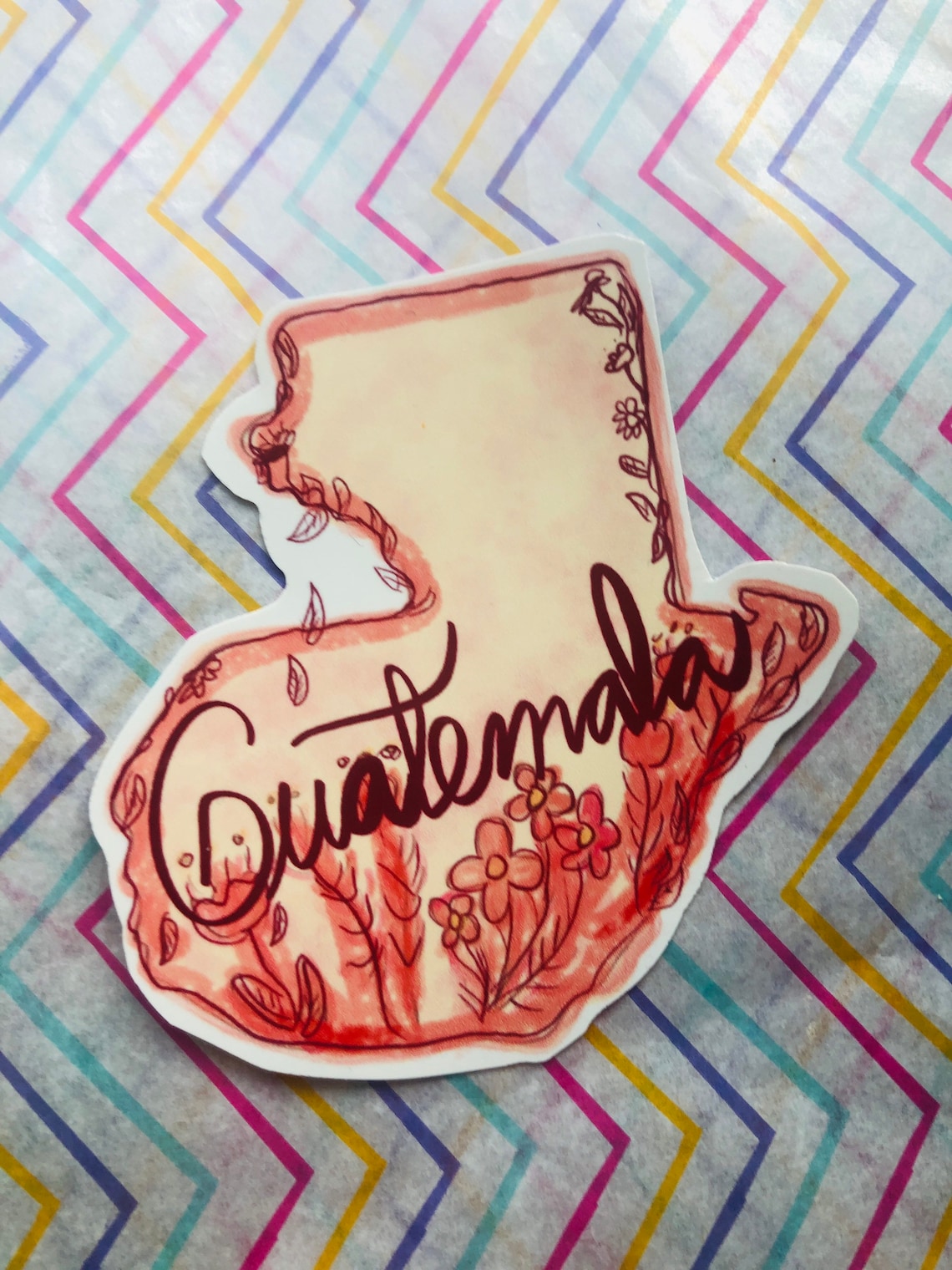 Guatemala Sticker Map guatemala Stickers guatemala Gift | Etsy