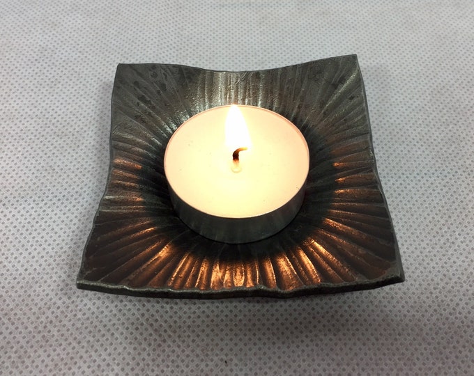 Blacksmith Made, Hand Forged, Tea Light Holder, Table Decoration ...