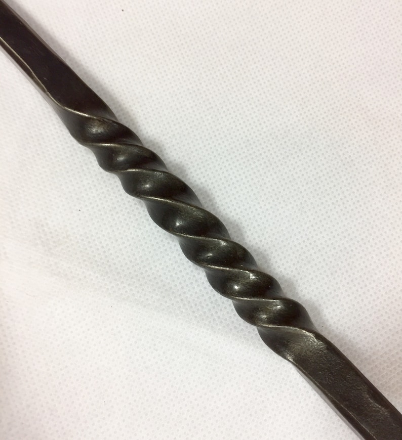 Blacksmith Made Hand Forged Fire Pit Log Burner Hooked Poker | Etsy