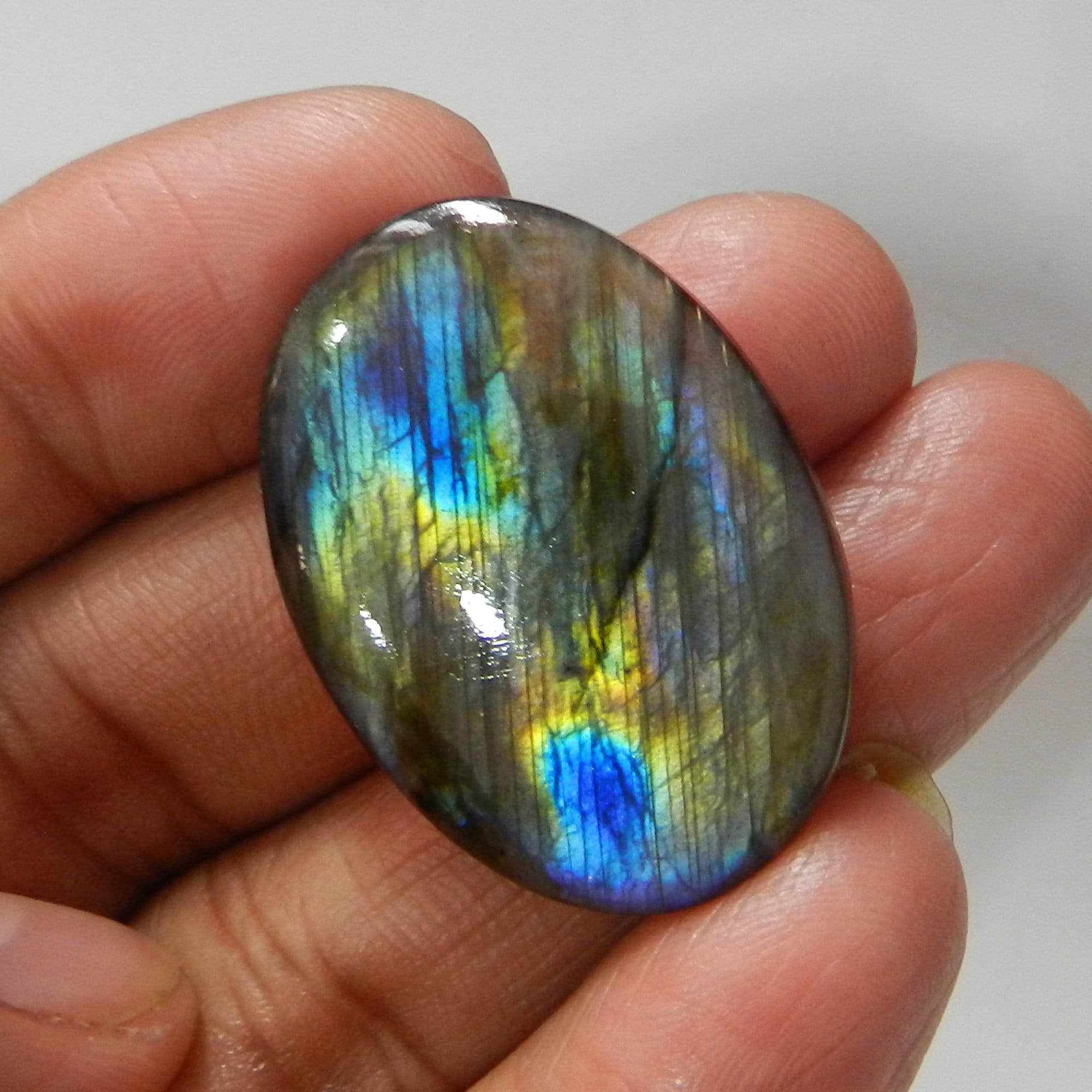 Multi Labradorite Oval Semiprecious Loose Cabochon Gemstone | Etsy