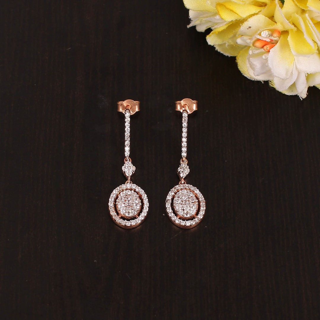 925 Silver Wedding Stud Earring, Cz Stone Stud Earring, 925 Sterling ...