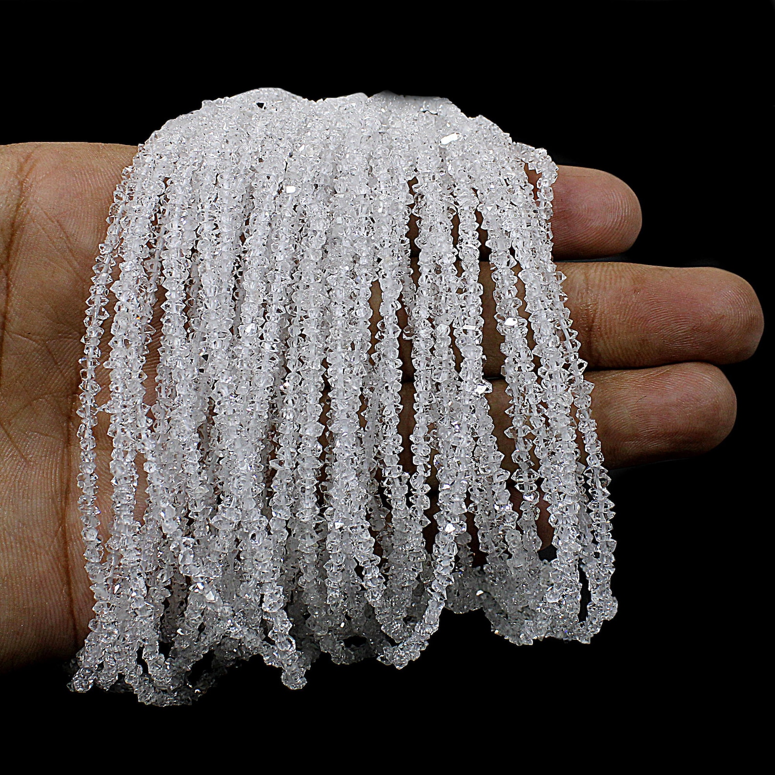 Natural HERKIMER Diamond Beads Jewelry Making Chip Stone - Etsy