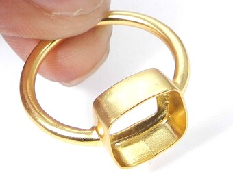 925 Sterling Silver Solid Ring Collet 6 X 6 Mm to 10x 10 Mm - Etsy