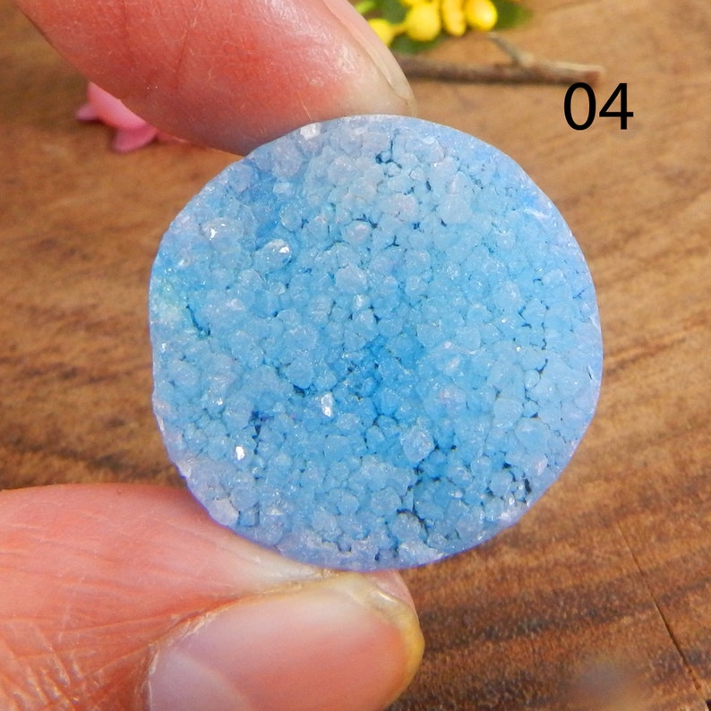 Bio Color Druzy Oval Cabochon Sugar Diy Druzy Natural Druzy | Etsy
