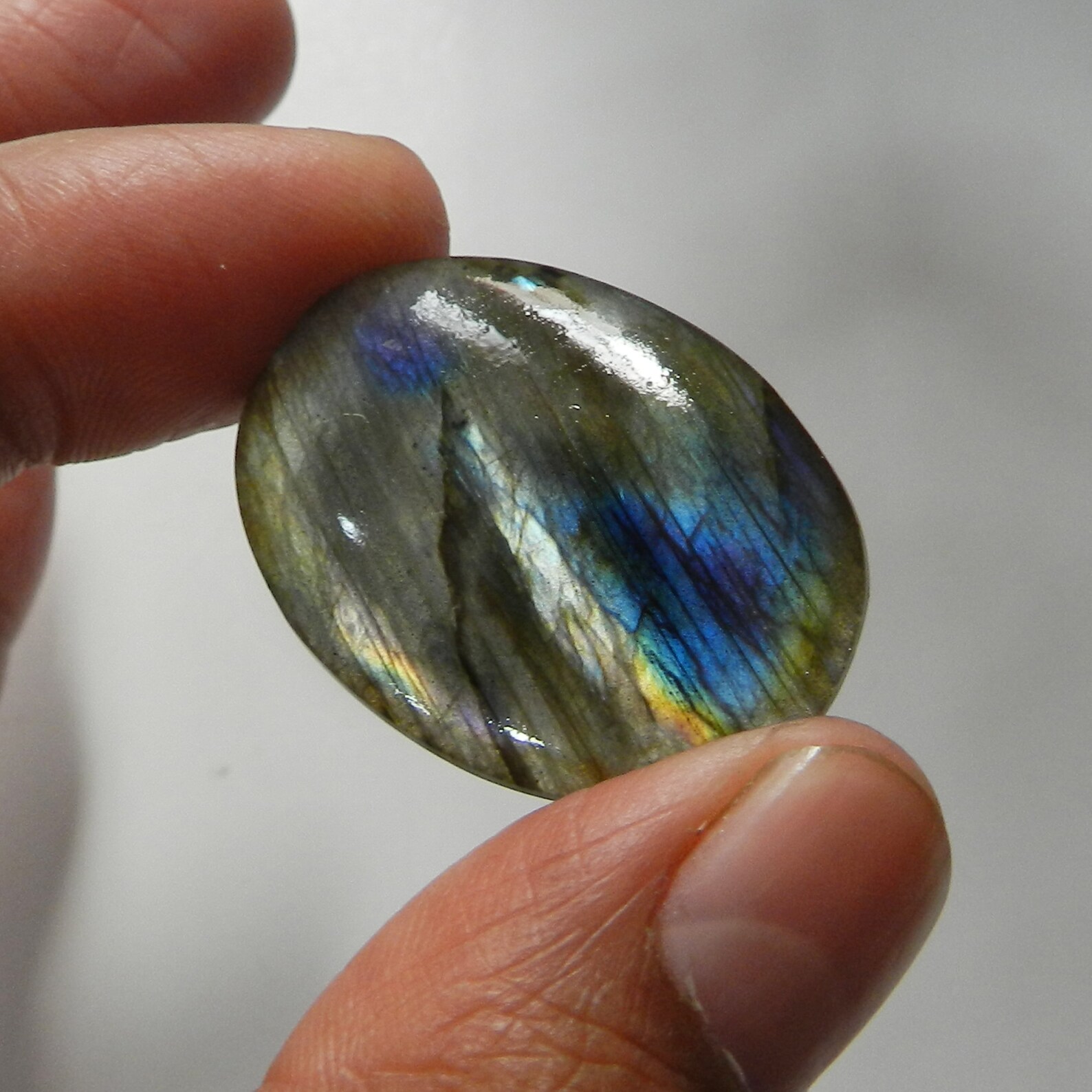 Multi Labradorite Oval Semiprecious Loose Cabochon Gemstone - Etsy