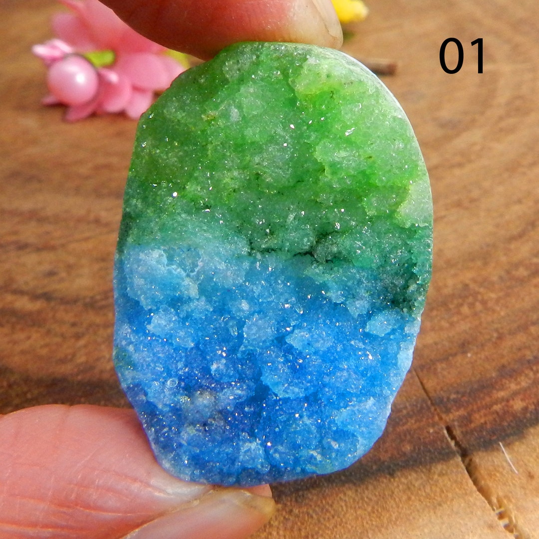 Bio Color Druzy Oval Cabochon Sugar Diy Druzy Natural Druzy - Etsy