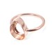 925 Sterling Silver Rose Gold Plated Pear 6X4 MM to 25X20 MM Stone ...