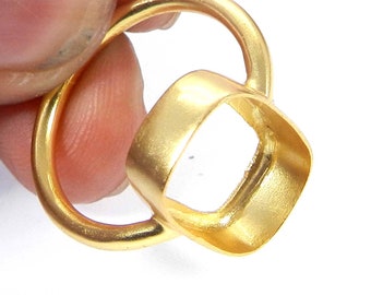 925 Sterling Silver Solid Ring Collet 6 X 6 Mm to 10x 10 Mm - Etsy