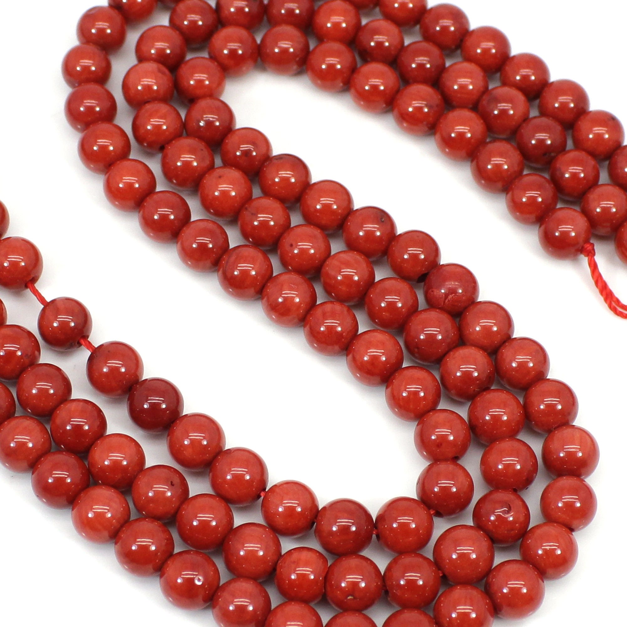 15 INCH Taiwan Coral Round Smooth Beads Strand for Jewelry - Etsy