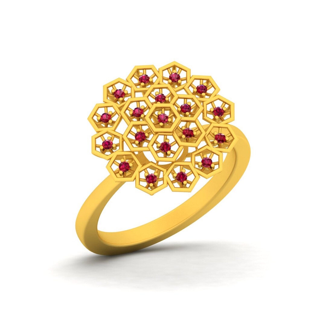 Remarkable Ruby Ring Gemstone Ring Red Statement Ring 925 - Etsy