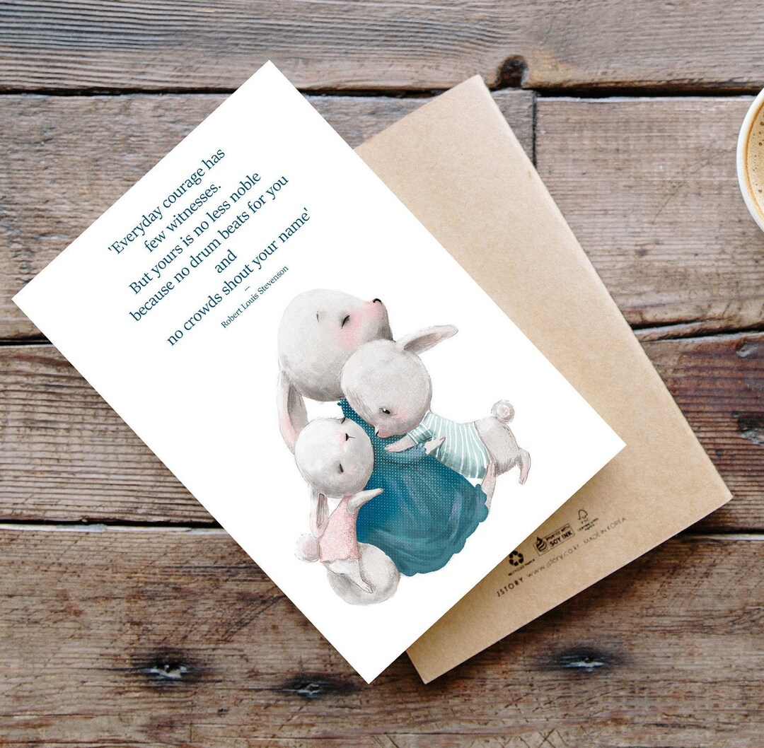 Instant Download.everyday Courage, PRINT YOUR OWN, Blank Card - Etsy