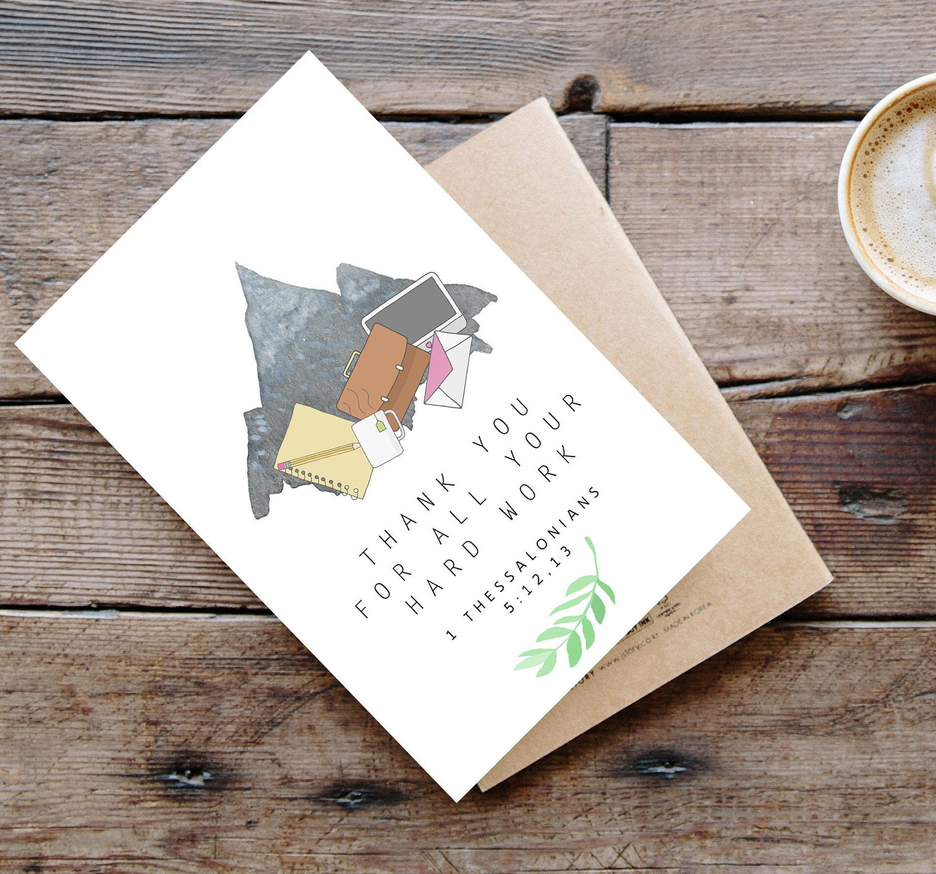 Instant Download. Thank You for You Hard Work Card, Elders or Pioneers ...