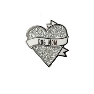Dog Mom Heart Pin | Heart Enamel Pin | Cute Heart Pin - Etsy