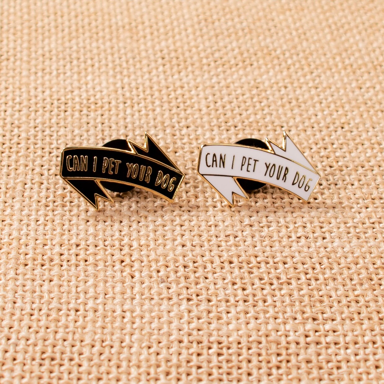 Can I Pet Your Dog Hard Enamel Pin - Etsy