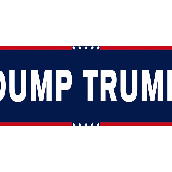 Dump Trump Bumper Sticker - Etsy