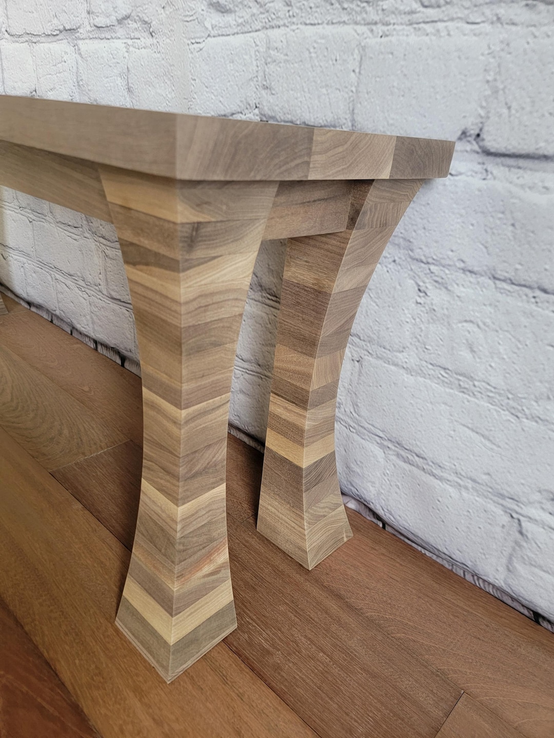 Reclaimed Walnut Coffee Table Legs: Handcrafted Solid Wood Bench Legs ...