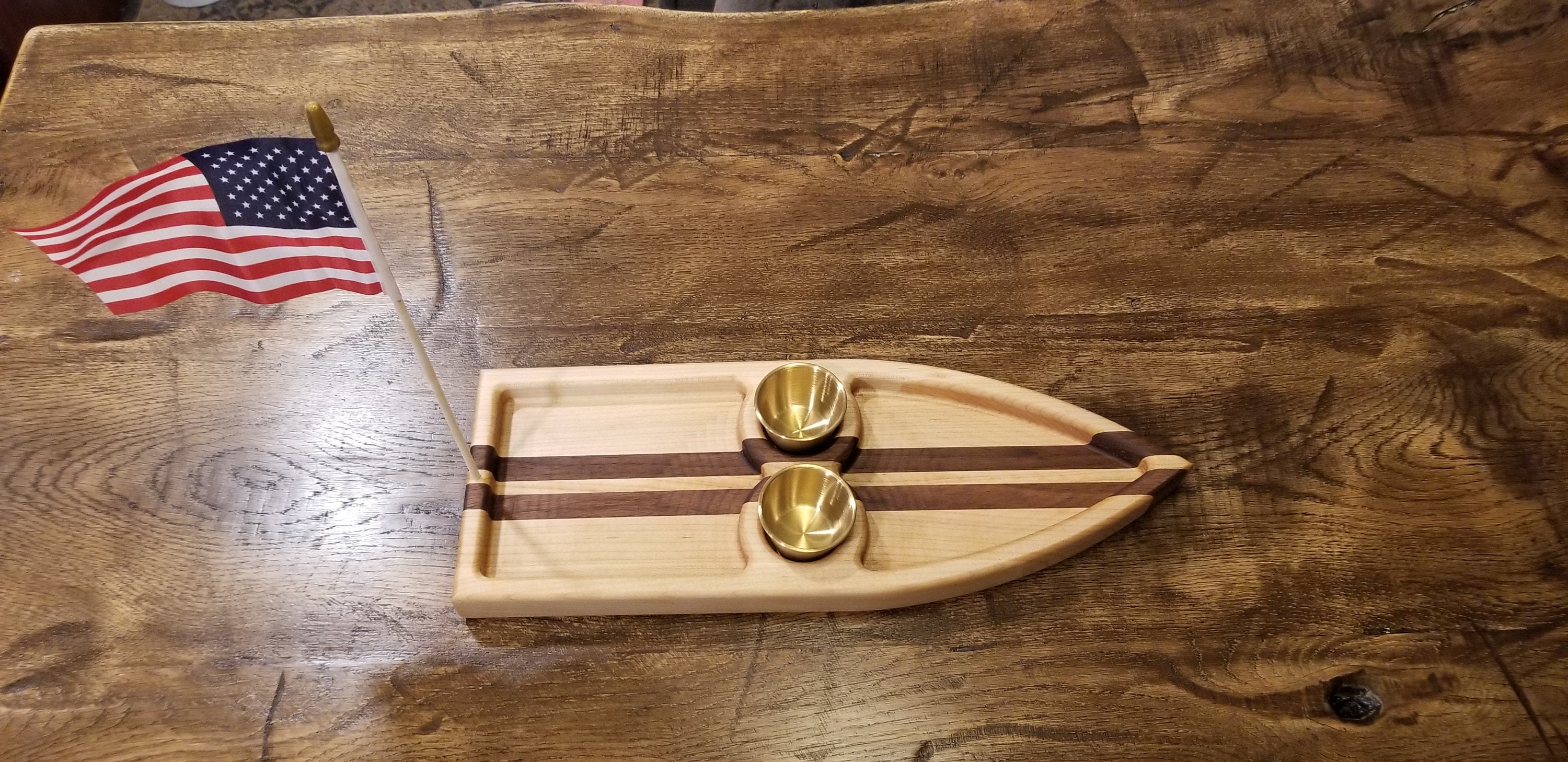 Wood Boat Tray Serving Board Appetizer Tray Sushi Tray Maple - Etsy