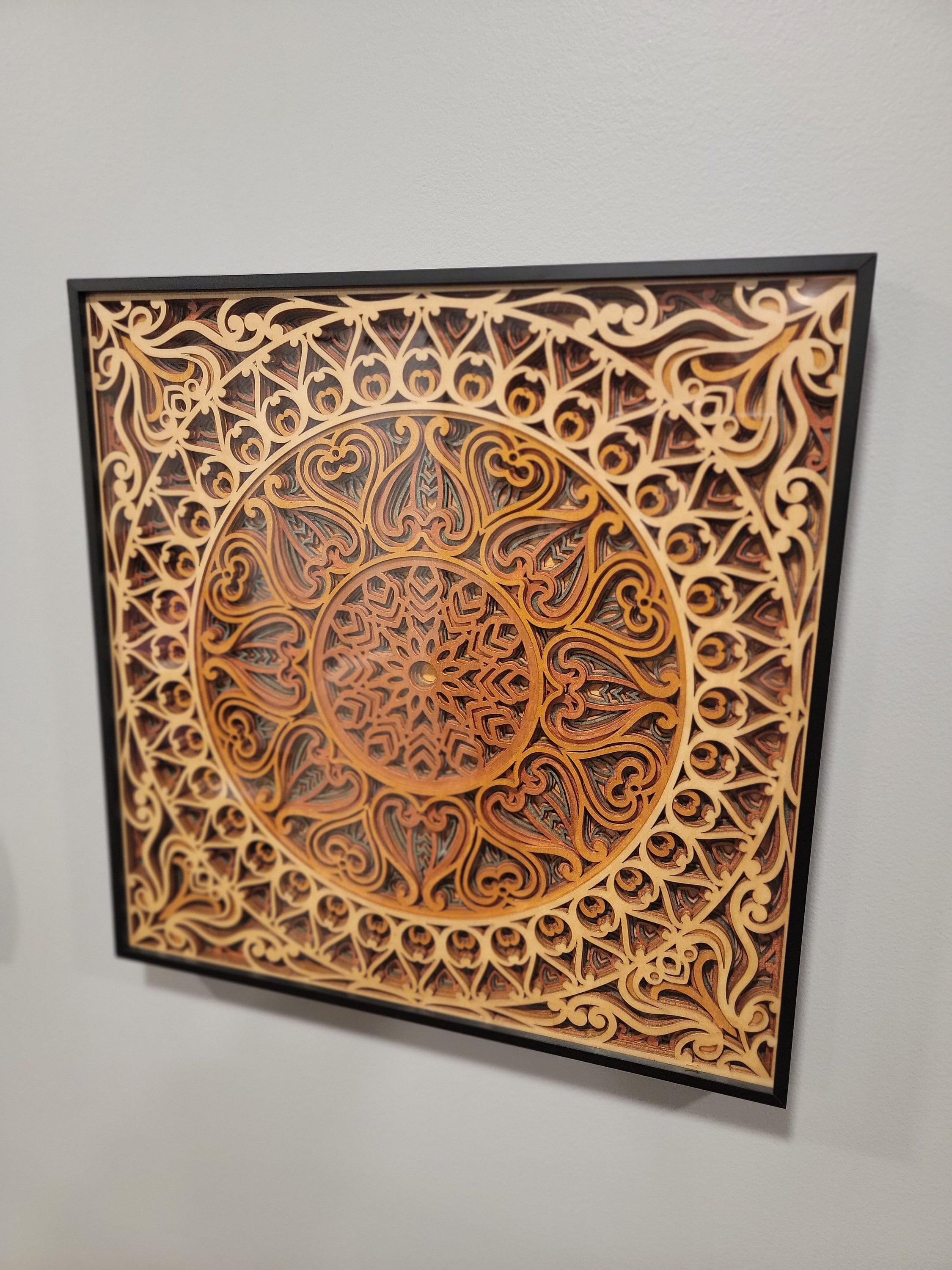 Wooden Mandala Wall Decor, Unique Wood Mandala Wall Artwork, Sacred ...