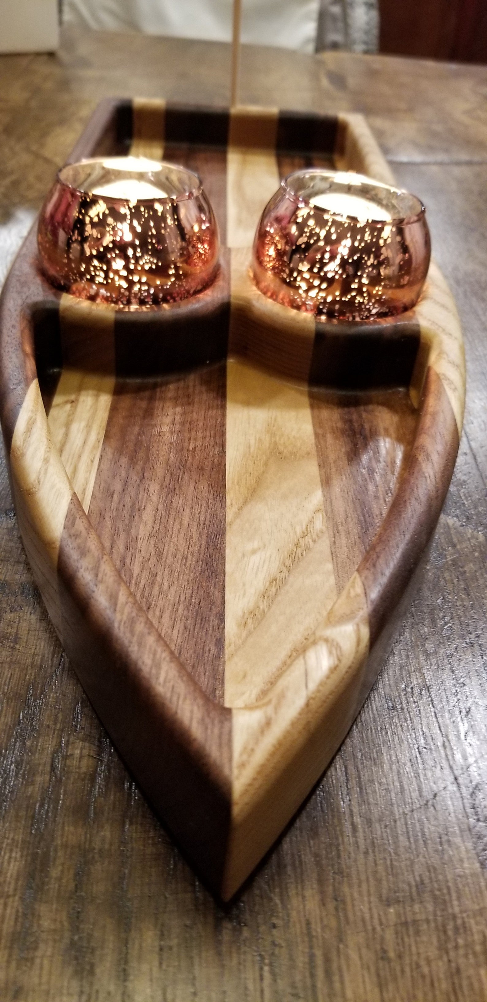 Wood Boat Tray Serving Board Appetizer Tray Sushi Tray Maple Tray ...