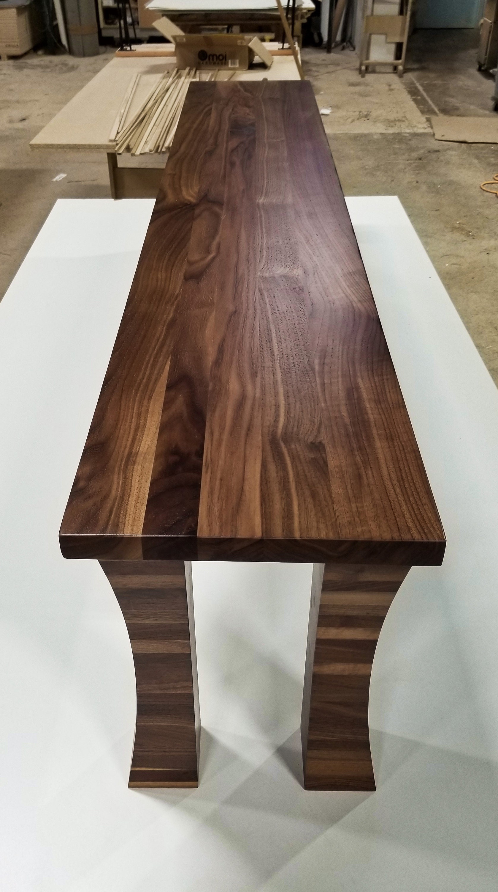 Walnut Entryway Bench Living Room Front Door Bench Hallway Bench Nelson ...