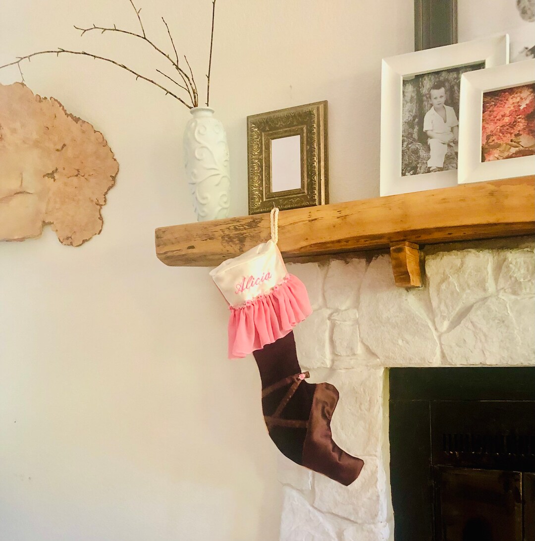 Velvety Soft, Hand Made Christmas Pointe Shoe Stocking That Comes in a ...