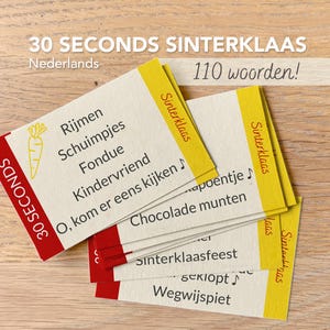 30 seconds Sinterklaas spel Nederlands | Zelf printen - Etsy Nederland