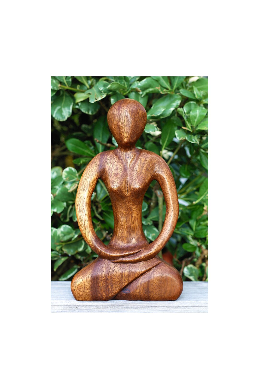 12 Wooden Handmade Abstract Sculpture Statue Handcrafted tranquility ...