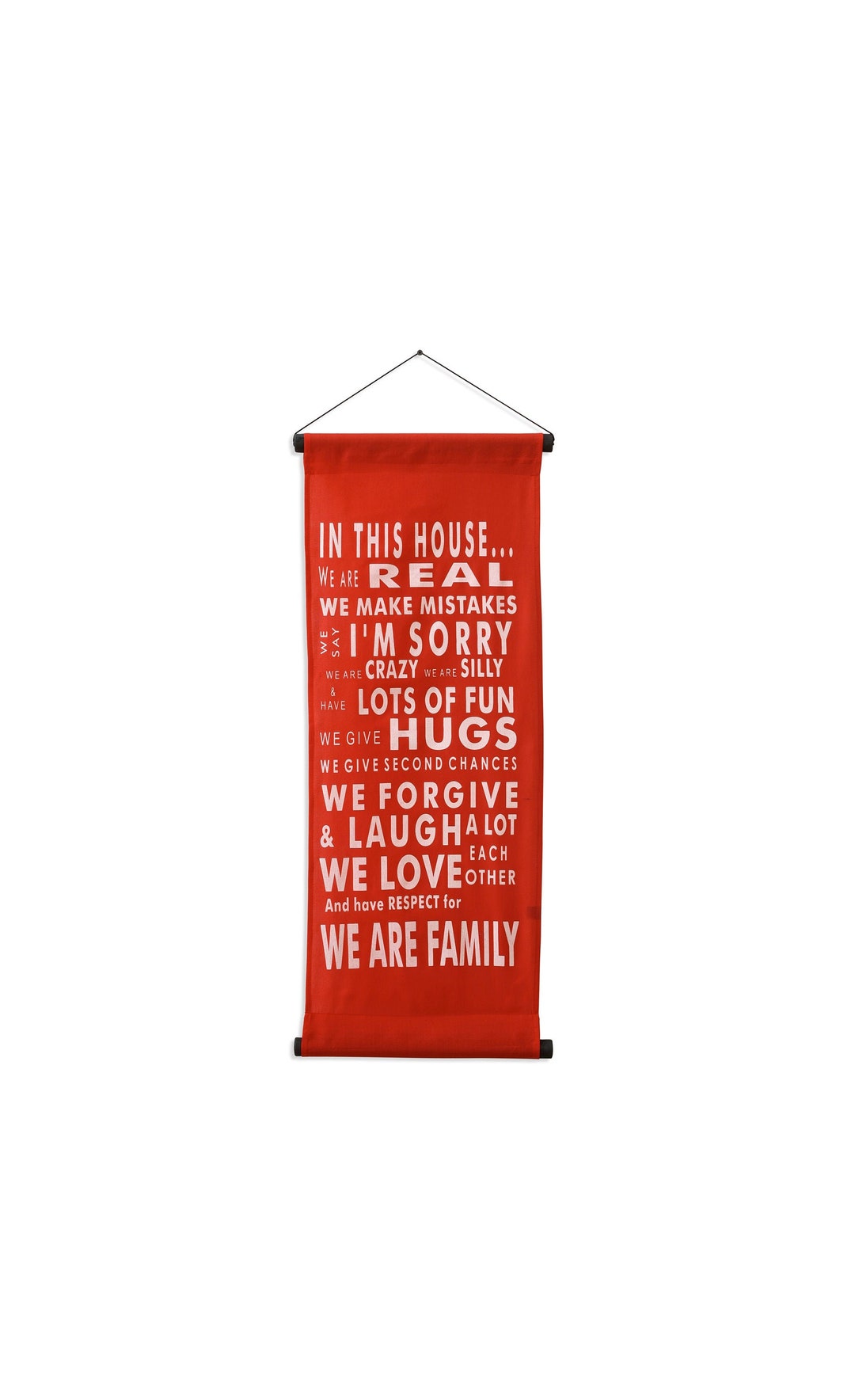 Inspirational Wall Decor Banner, Inspiring Quote Scroll, Affirmation ...