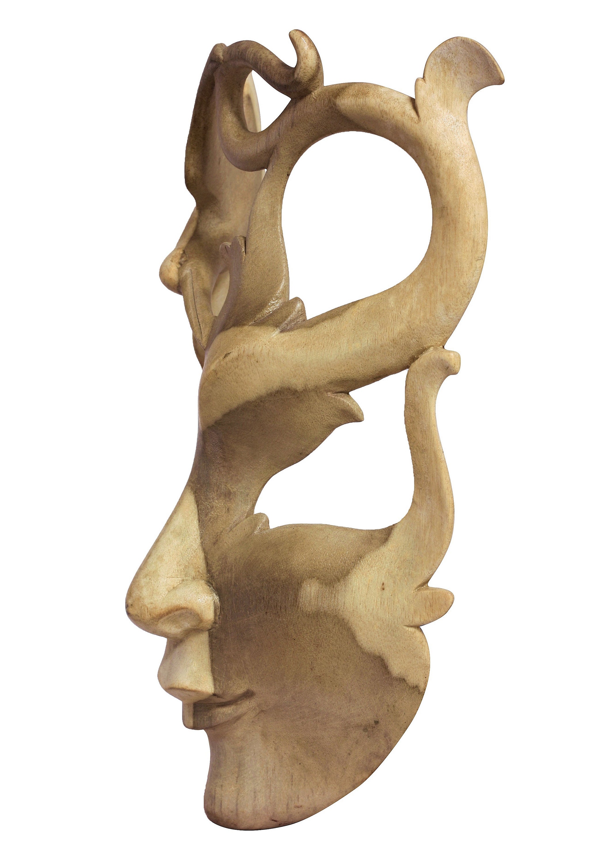 Exotic Mask Wooden Hand Carved Abstract Wall Plaque Hanging | Etsy