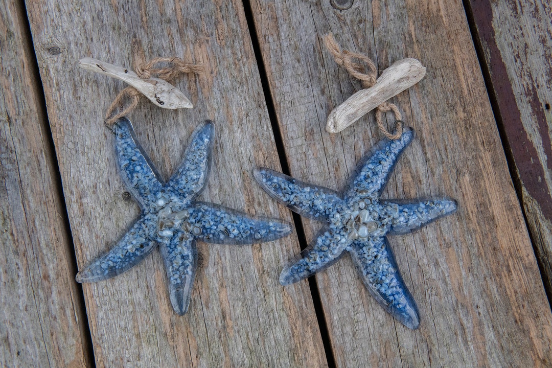 Blue Fused Glass Starfish - Etsy UK