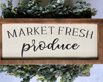 Fresh Produce Sign | Etsy