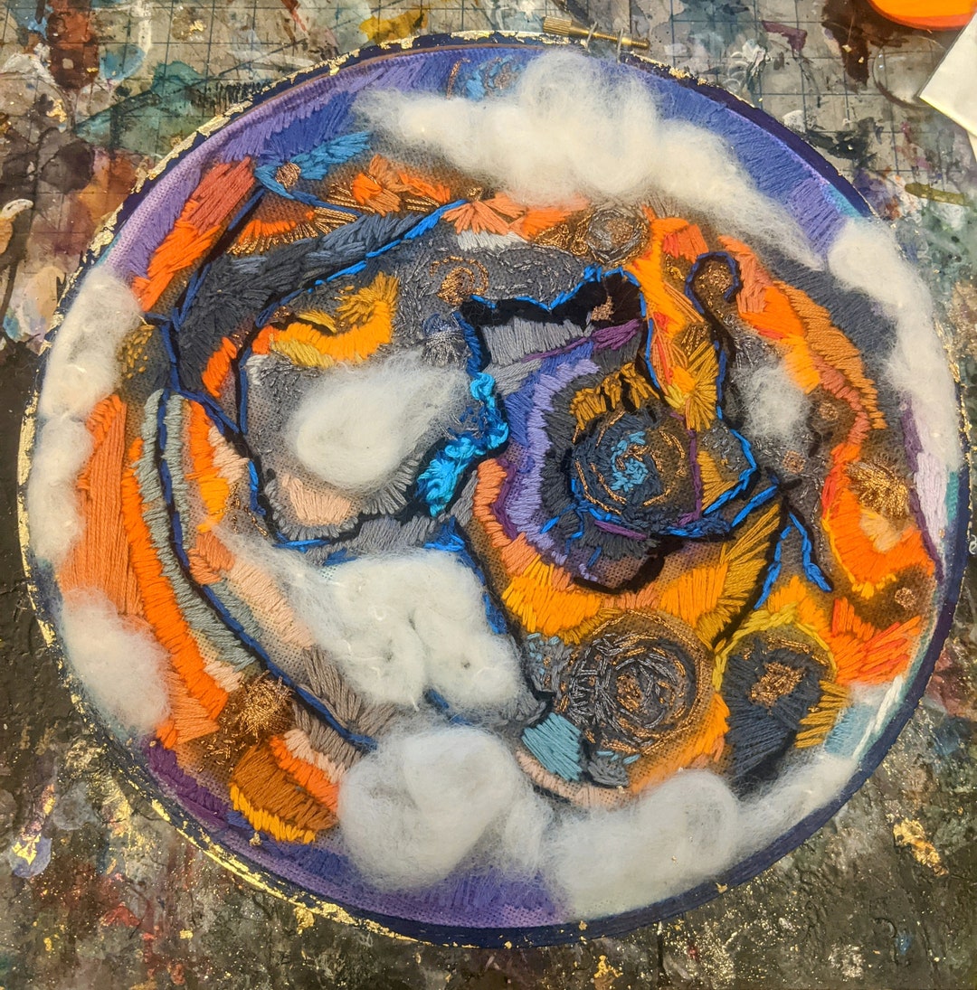 Andromeda - Abstract Embroidery - Etsy